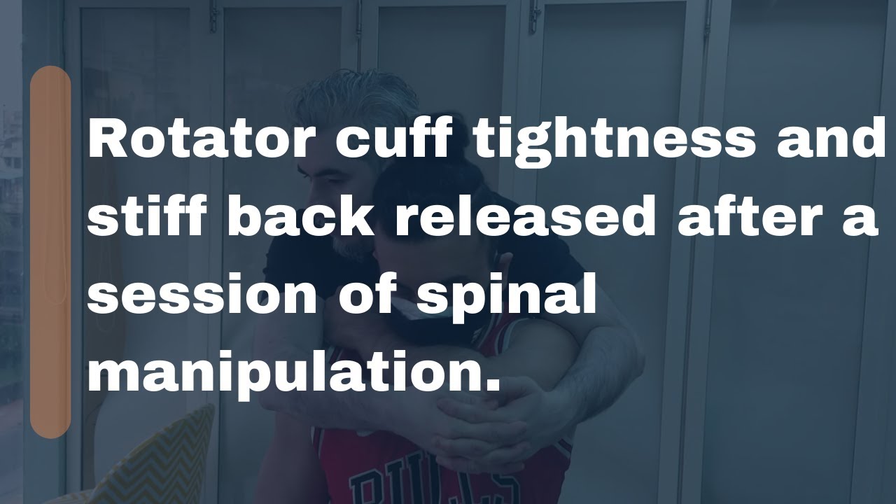Rotator cuff tightness and stiff back released after a session of ...