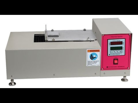 Static & Kinetic Friction Tester-(COF) by International Equipments ...