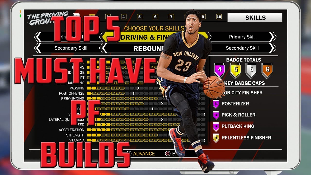 NBA 2K18 - Top 5 MUST HAVE PF Builds - YouTube