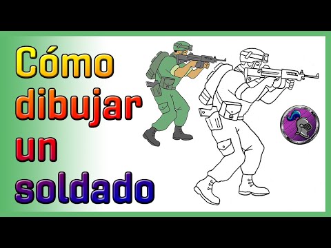 💥Cómo dibujar UN SOLDADO 💥How to draw A SOLDIER✏️😀
