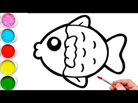 kids learning video colouring drawing - YouTube