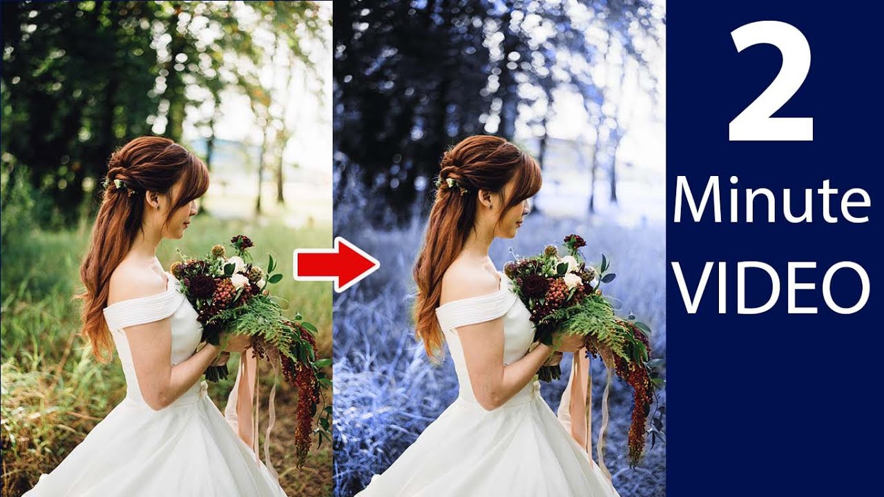 how to change background layer color in photoshop - YouTube