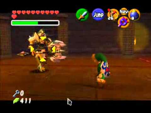 The Legend of Zelda Ocarina del Tiempo, mini boss "Spirit Temple" - YouTube
