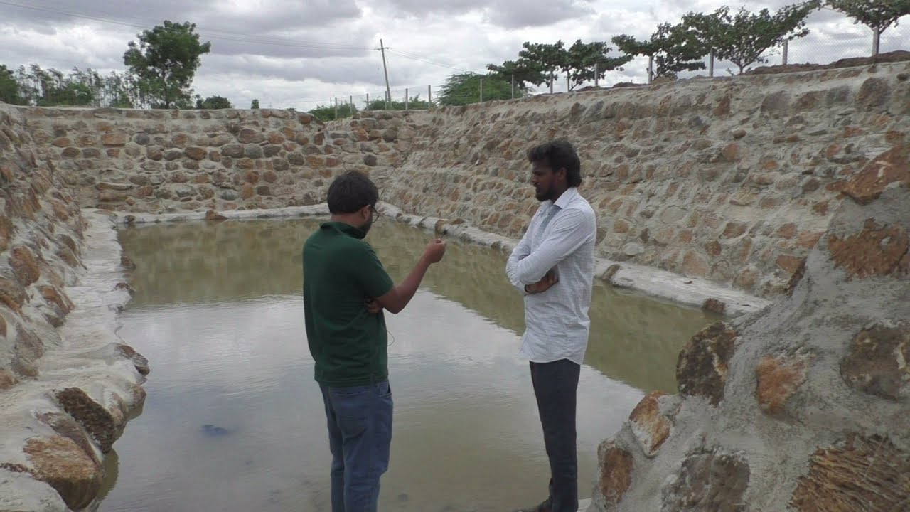 Rainwater Harvesting Pond Construction in Gauribidanur | Water ...