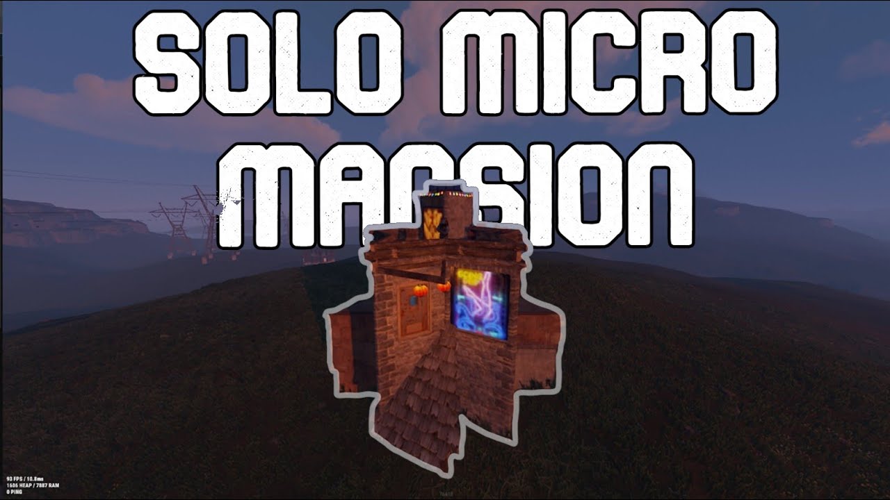 THE MICRO MANSION - Rust Solo Bunker Base - YouTube