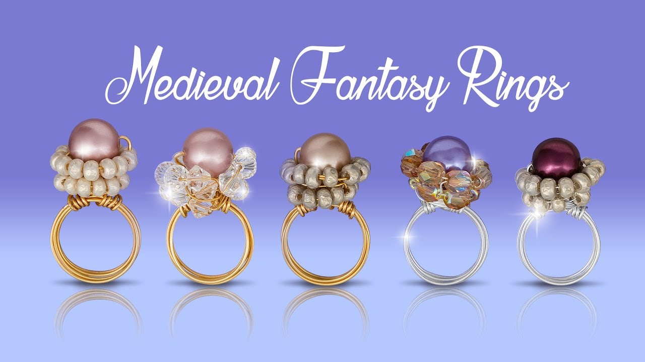 How to make Medieval Fantasy rings | Simple Jewellery wire wrap ...