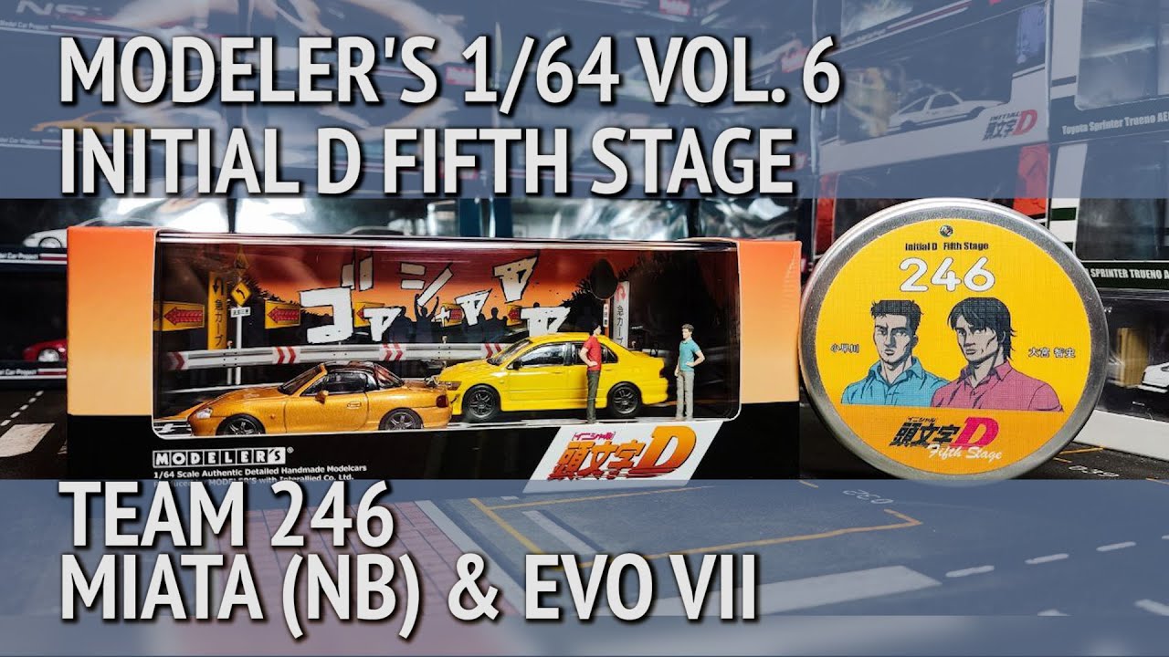 INITIAL D Modeler's 1/64 Vol. 6 with Dew2 resin FIGURES 1/64 scale ...