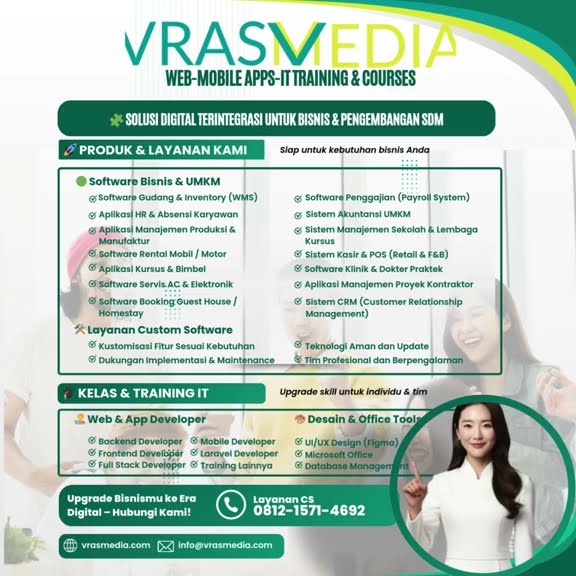 Vrasmedia - Jasa Website, Android dan Pelatihan Koding #jasawebsite # ...