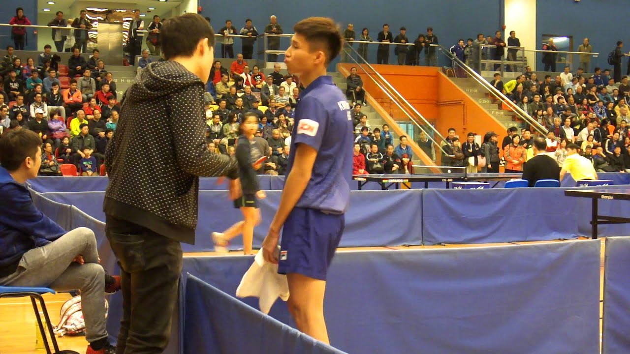 2016乒錦賽男甲8強 - 何鈞傑 (HO KWAN KIT) vs 關文皓 (KWAN MAN HO) - YouTube