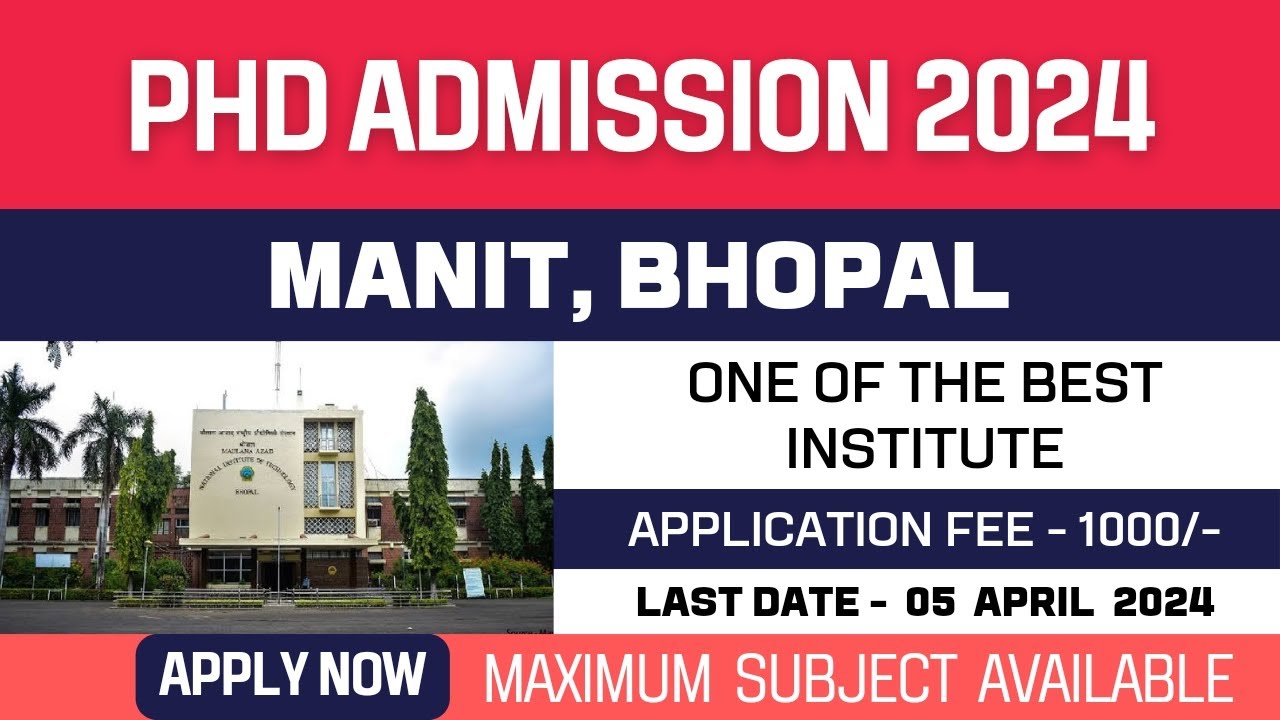 New PhD Admission Application 2024 | Maulana Azad National Institute of ...