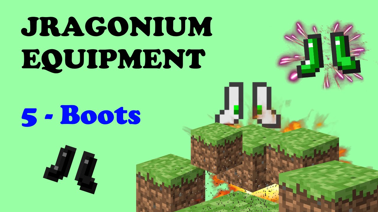 Custom Armor with Jragon E5 | Boots - Minecraft - YouTube
