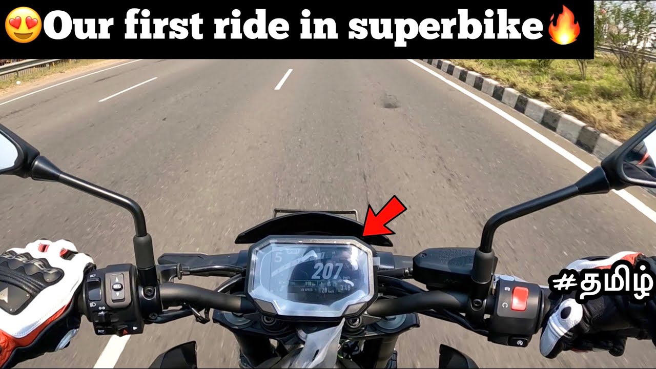 😍Our first ride in superbike🔥| TTF | top speed 😂| tamil | ninja ...