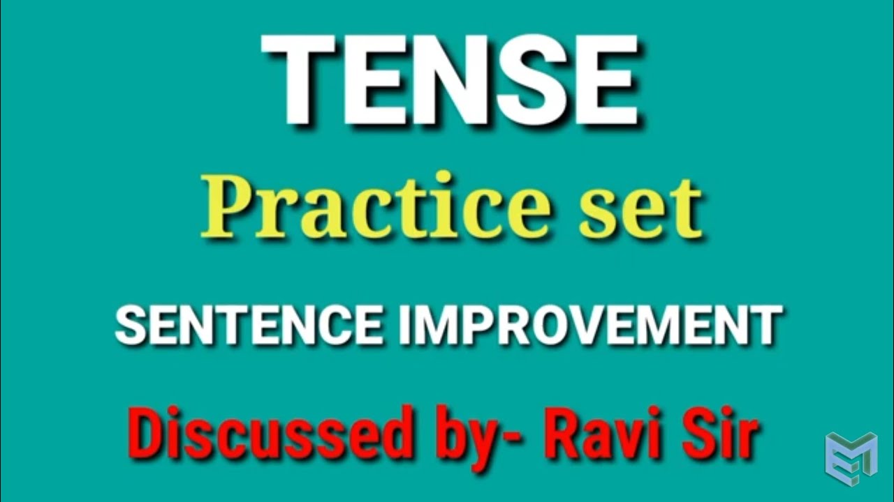 Tense // Practice set // Sentence improvement - YouTube