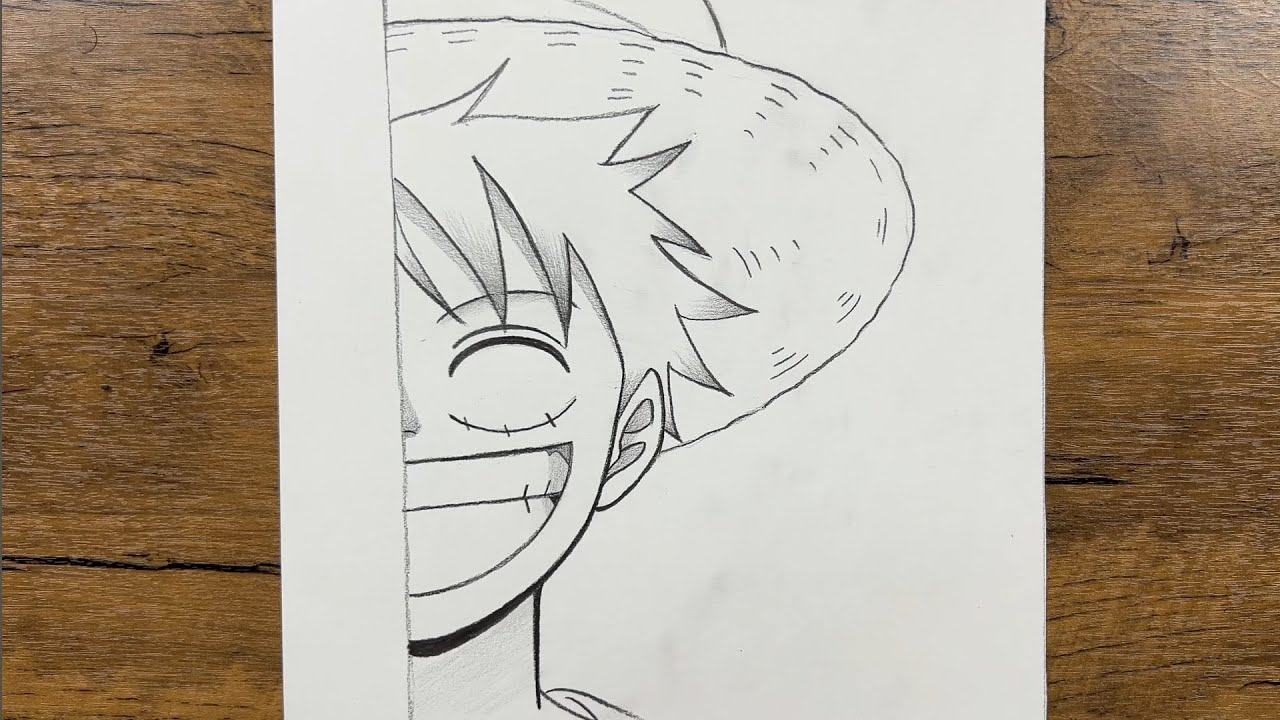 How to draw luffy from one piece step-by-step | easy anime drawing ...