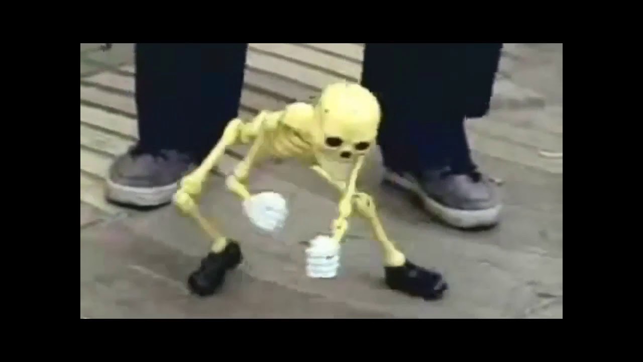 1 hour of a skeleton dancing - YouTube