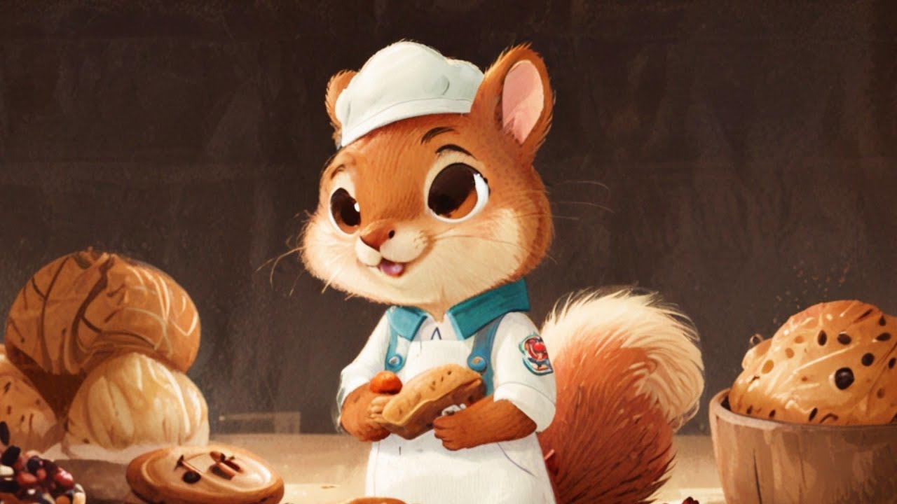 Little Squirrel's Bakery 🐿️ Bed Time Story for Children 🥐 Goodnight ...