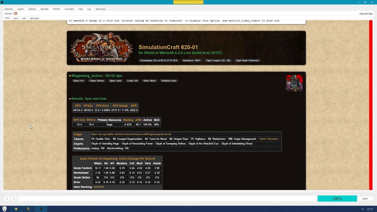 How To : Simcraft WoD (updated 6.2 ) - YouTube