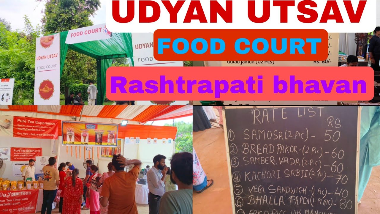 Amrit udyan rashtrapati bhavan| Udyan utsav food court | Big price ...