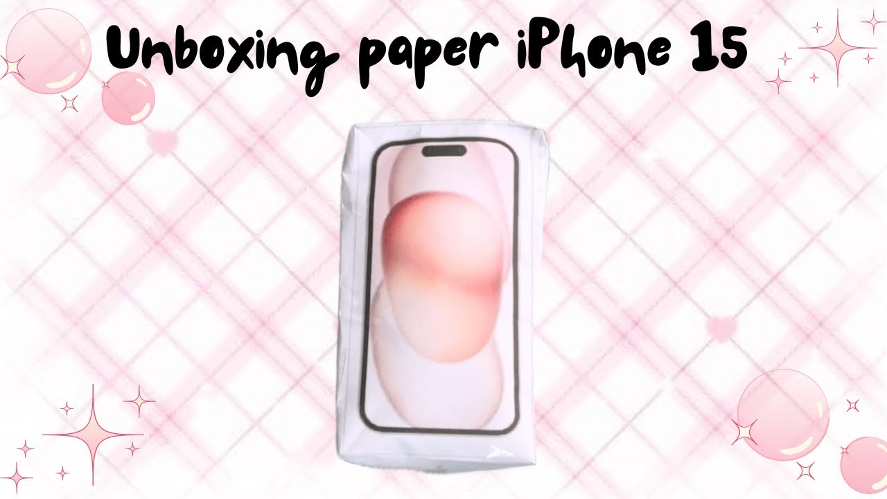 ☁️paper diy☁️ unboxing paper iPhone 15 | ASMR - YouTube