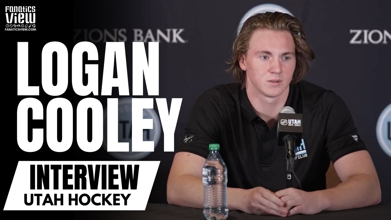 Logan Cooley Discusses Expectations for First Ever Utah Hockey Season & Utah Hockey 2025 ...