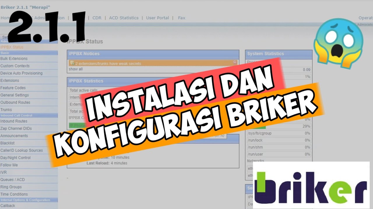Tutorial Instalasi & Konfigurasi Briker 2.1.1 di VMware - YouTube