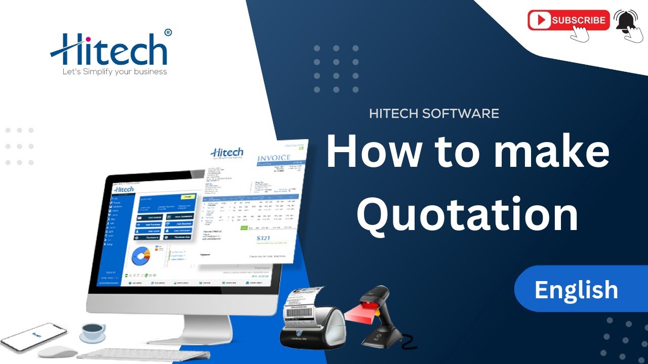 How to Create quotation in Hitech Ver 8.5 | Print Quotation from Hitech ...