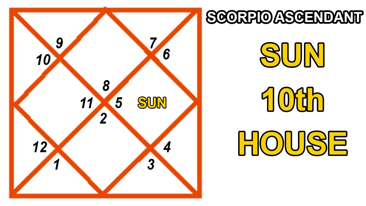 ENGLISH | SCORPIO ASCENDANT | SUN IN TENTH ( 10th House ) - YouTube