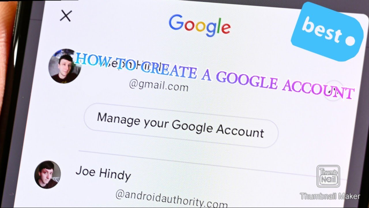 How to create a Google account for beginners | Google account | Easiest ...