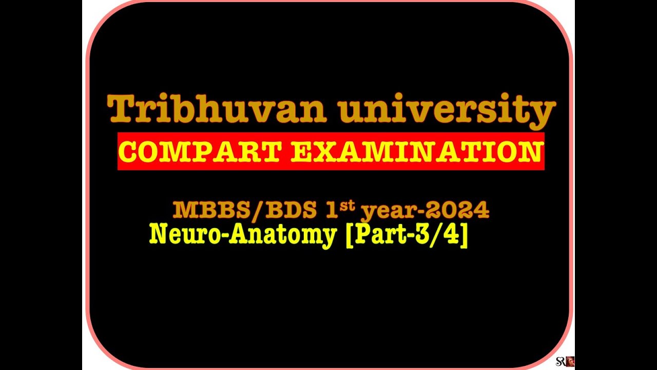 Neuroanatomy-3 MBBS/BDS examination preparation [ Sunil Shrestha] - YouTube
