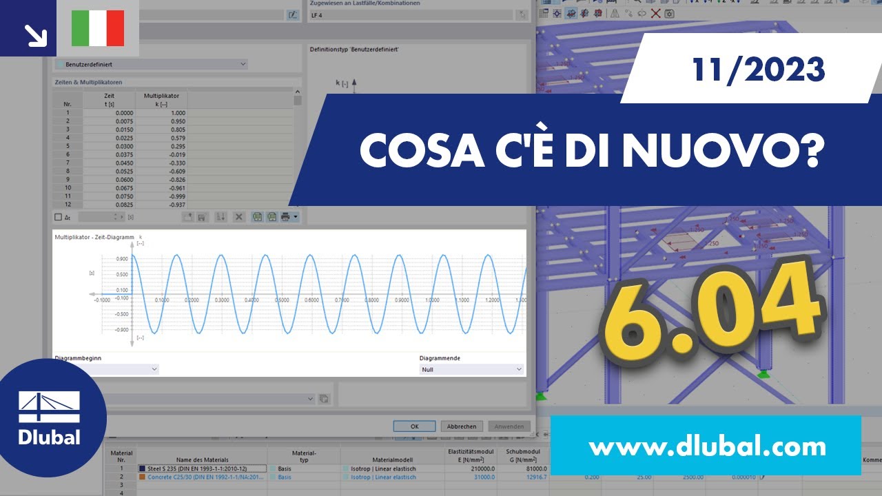 WIN | 11/2023 - Cosa c'è di nuovo in RFEM 6 e RSTAB 9? - YouTube