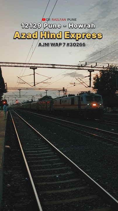 12129 Pune - Howrah Azad Hind Express Skipping #uruli #indianrailways - YouTube