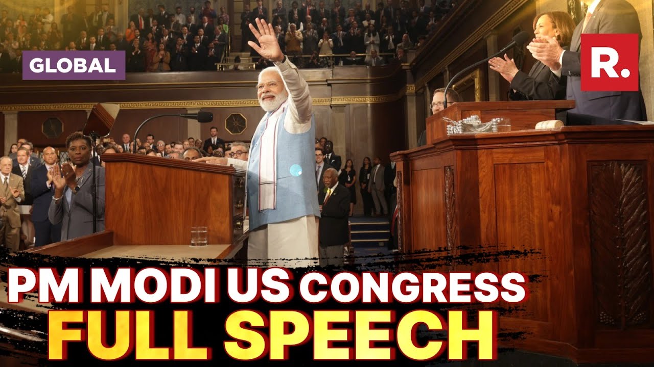 PM Modi speech in US Congress | Full and Uncut - YouTube