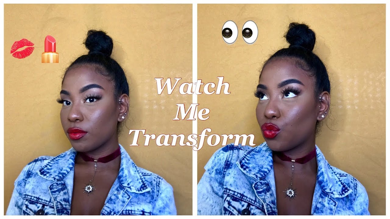 THE CLASSIC BADDIE SLEEK BUN FLEEK BABY HAIRS | Watch Me Transform ...