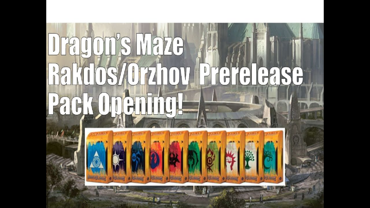 Dragon's Maze Rakdos/Orzhov Prerelease Pack Opening..MTG - YouTube