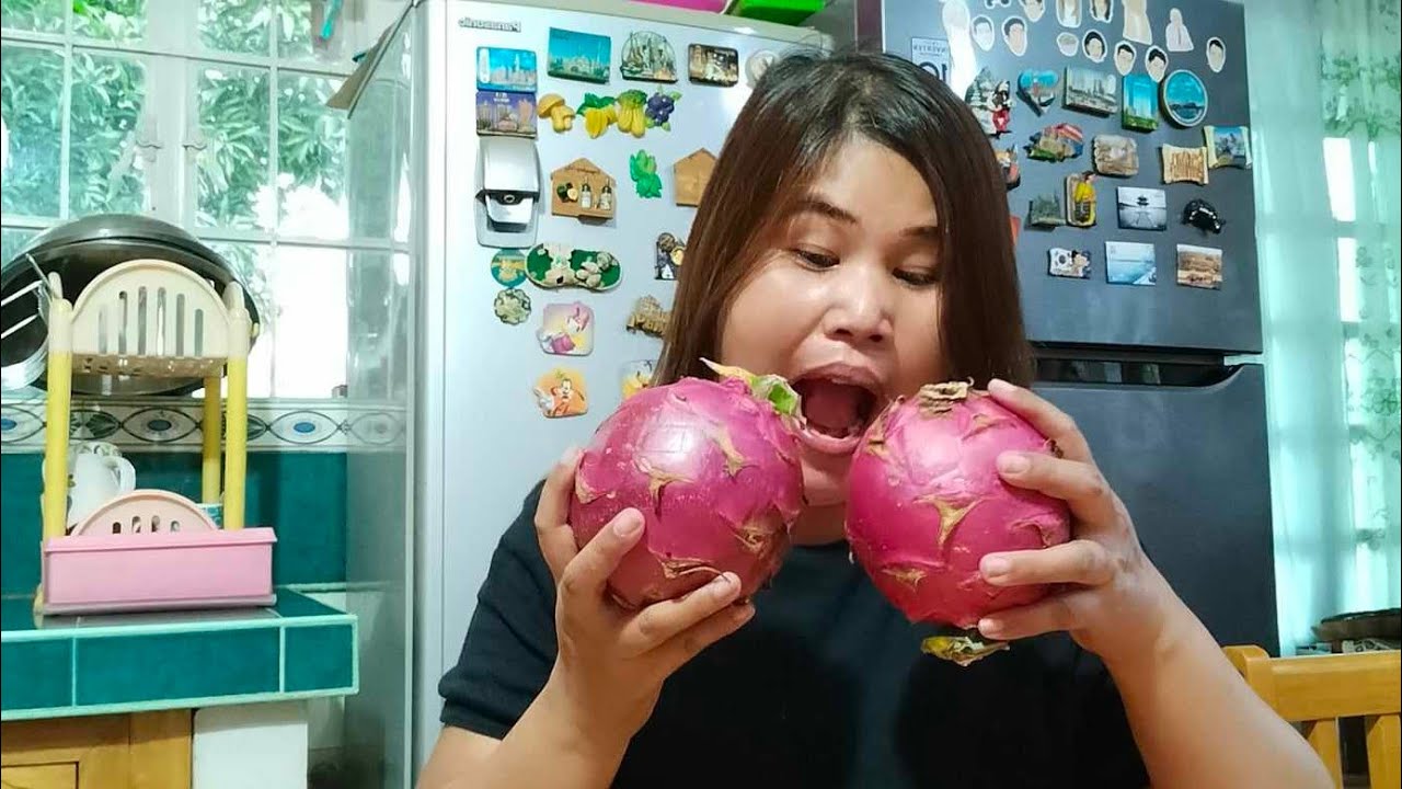 ngayun mag mukbang Tayo ng dragon fruit from kasibo NUEVA #viral - YouTube