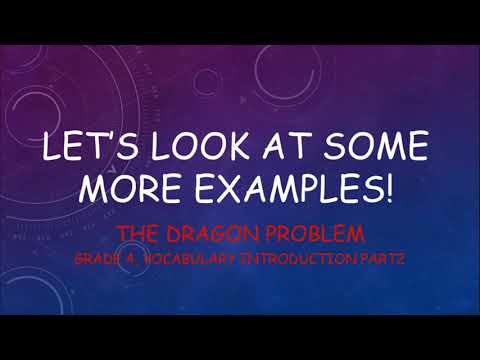 The Dragon Problem Vocab. part 2 Grade 4 - YouTube