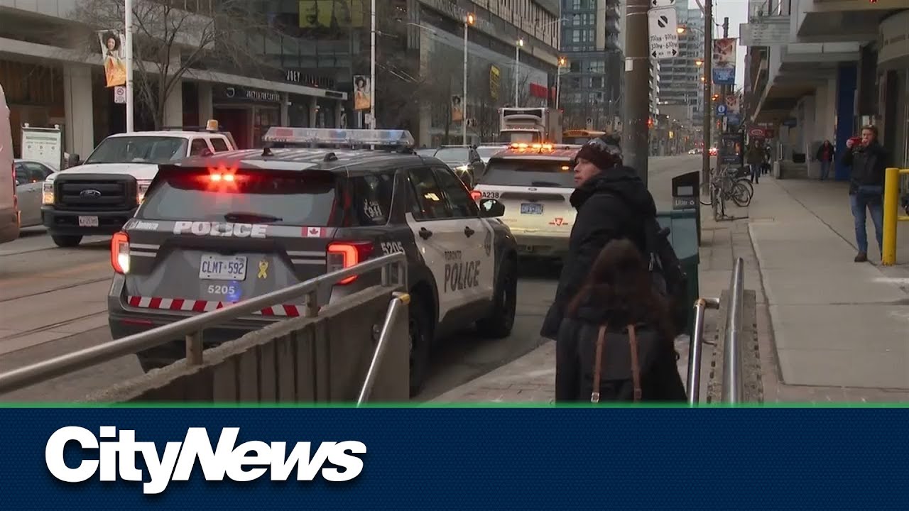 Person arrested for chasing two TTC workers with a syringe - YouTube