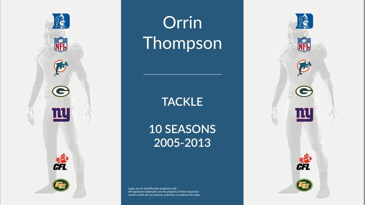 Orrin Thompson: Football Tackle - YouTube
