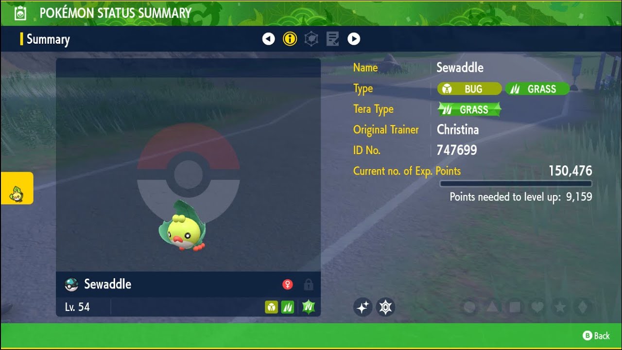 Shiny Sewaddle -Pokémon Scarlet - YouTube