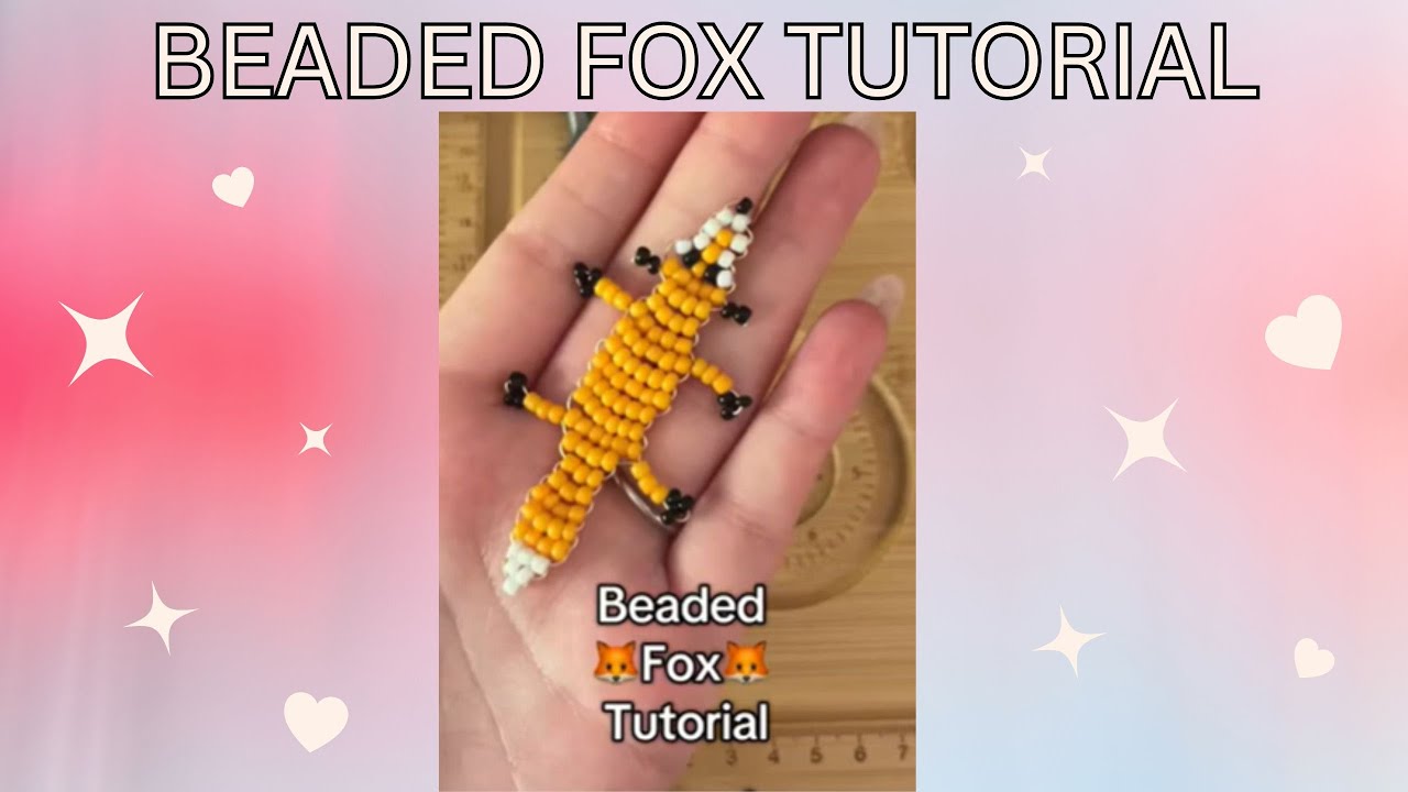 Beaded Fox Tutorial Great for Beginners - YouTube