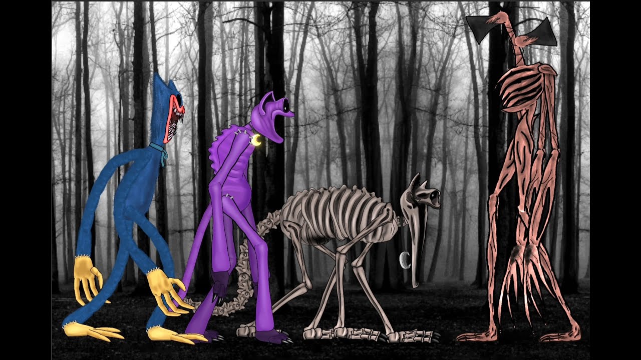 Catnap, Huggy Wuggy Nightmare vs Siren Head. Animation dc2 - YouTube