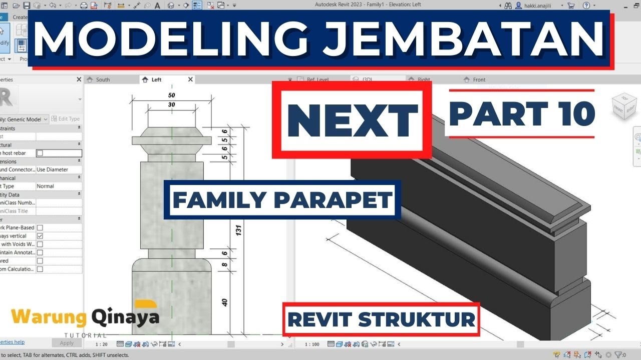 NEXT PART 10 | Revit Structural Bridge Modeling - YouTube