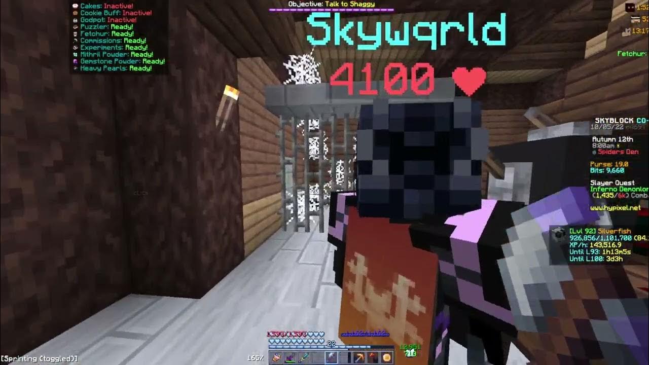 How to get "Free Spider" (Hypixel Skyblock Tutorial) - YouTube