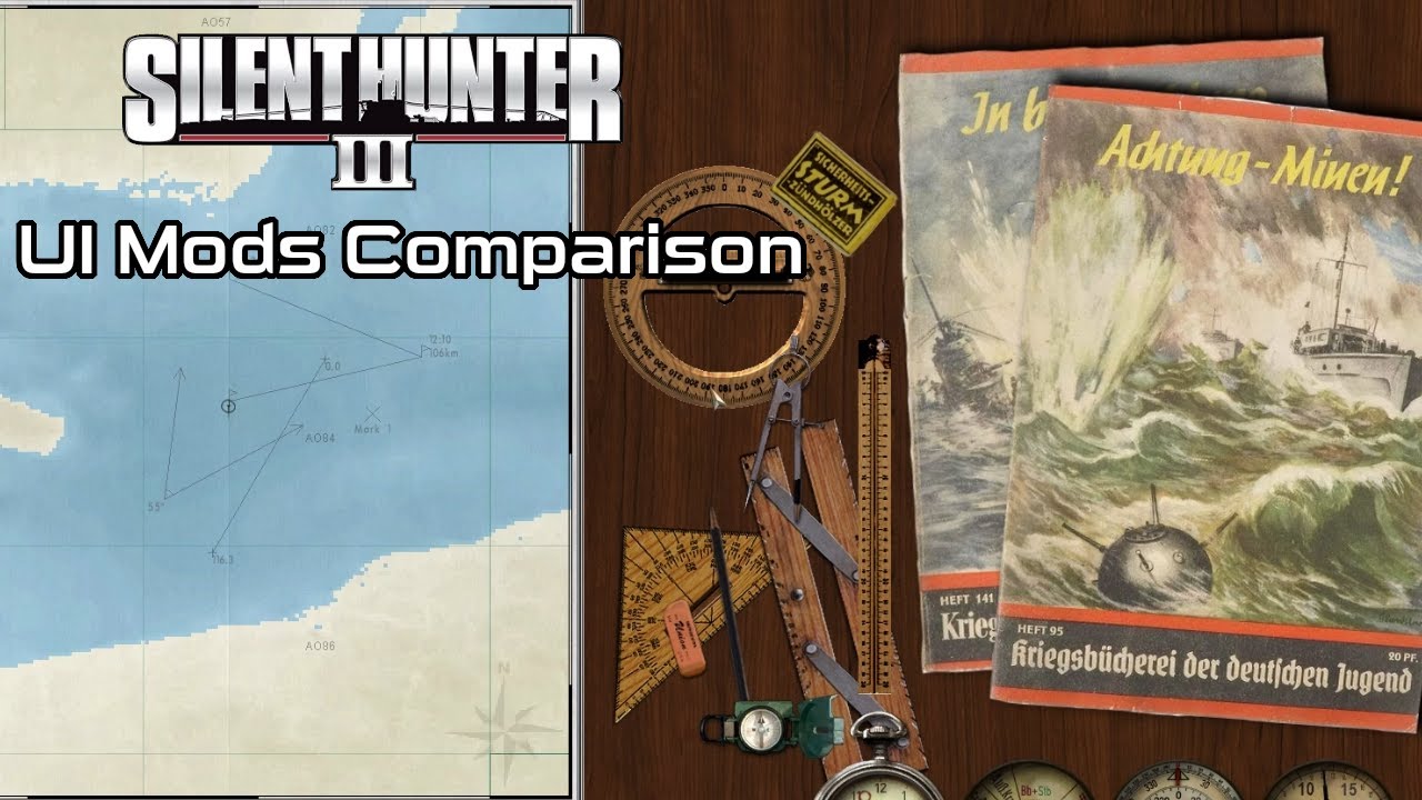 Silent Hunter 3 Mod Showcase : UI Mods Comparison #sh3 - YouTube