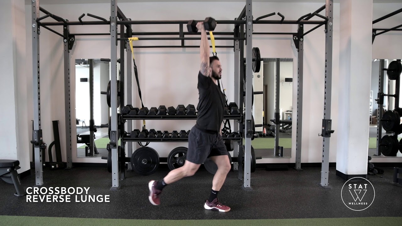 CROSSBODY REVERSE LUNGE - YouTube