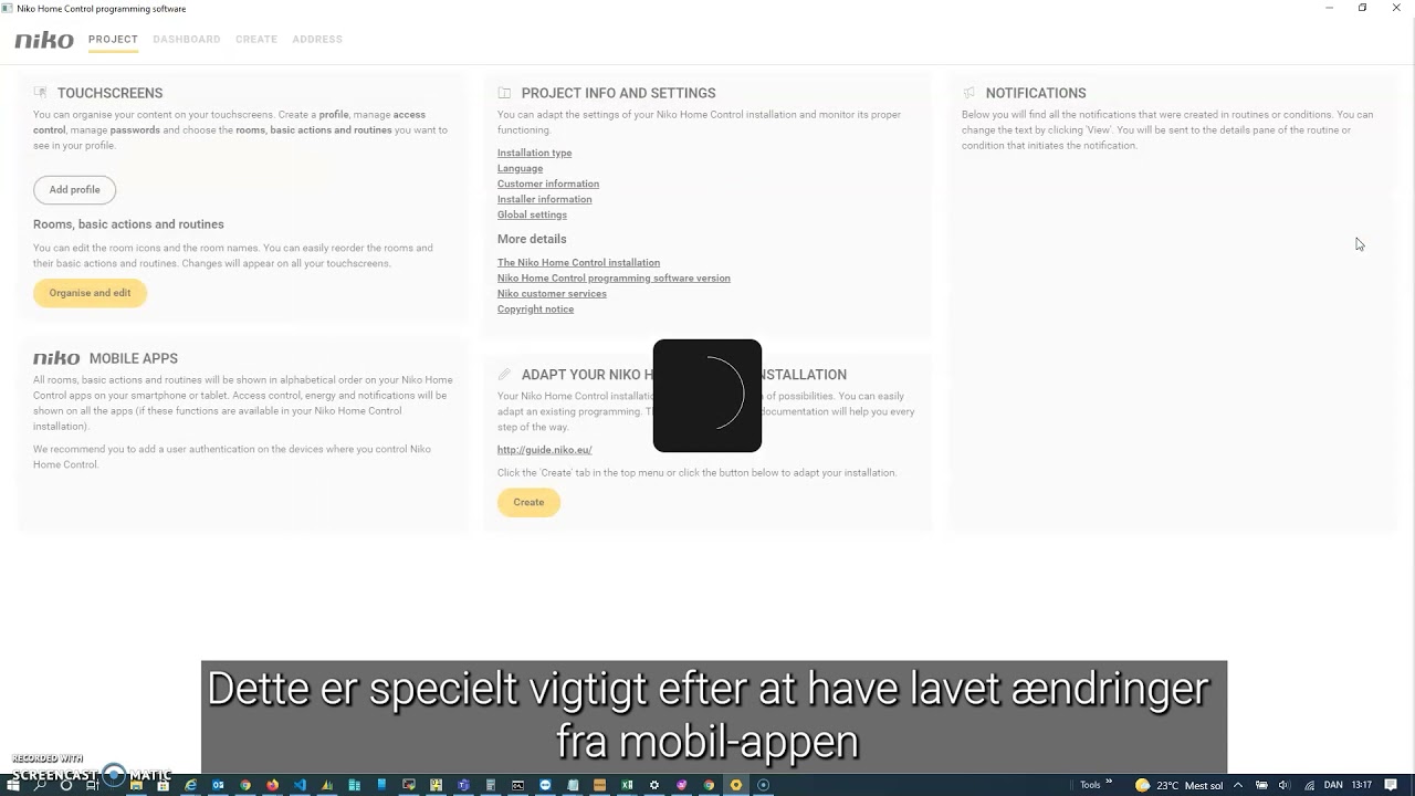 Åben og Gem projekt fra controller - Niko Home Control 2 - YouTube