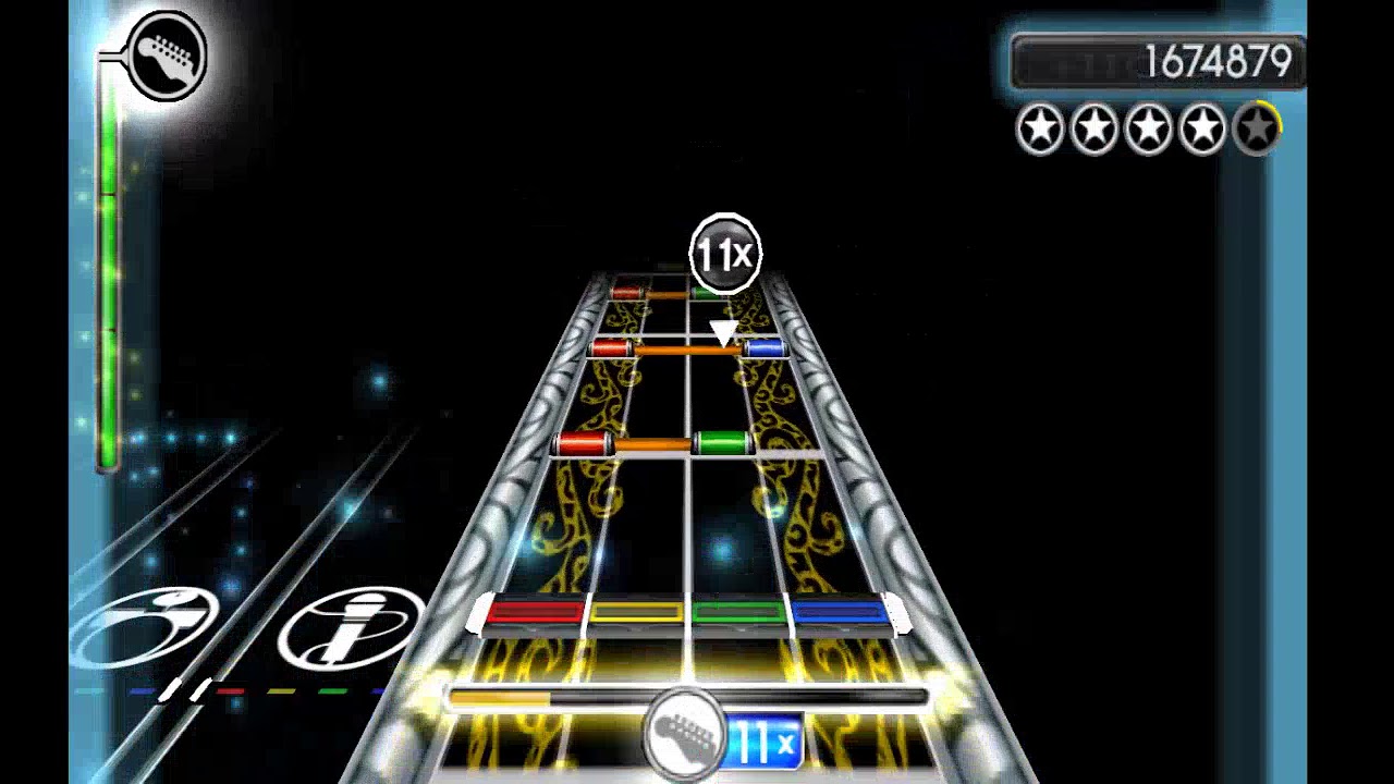 65 - 98 Inside the fire - Rock Band Unplugged - Experto 100% - YouTube