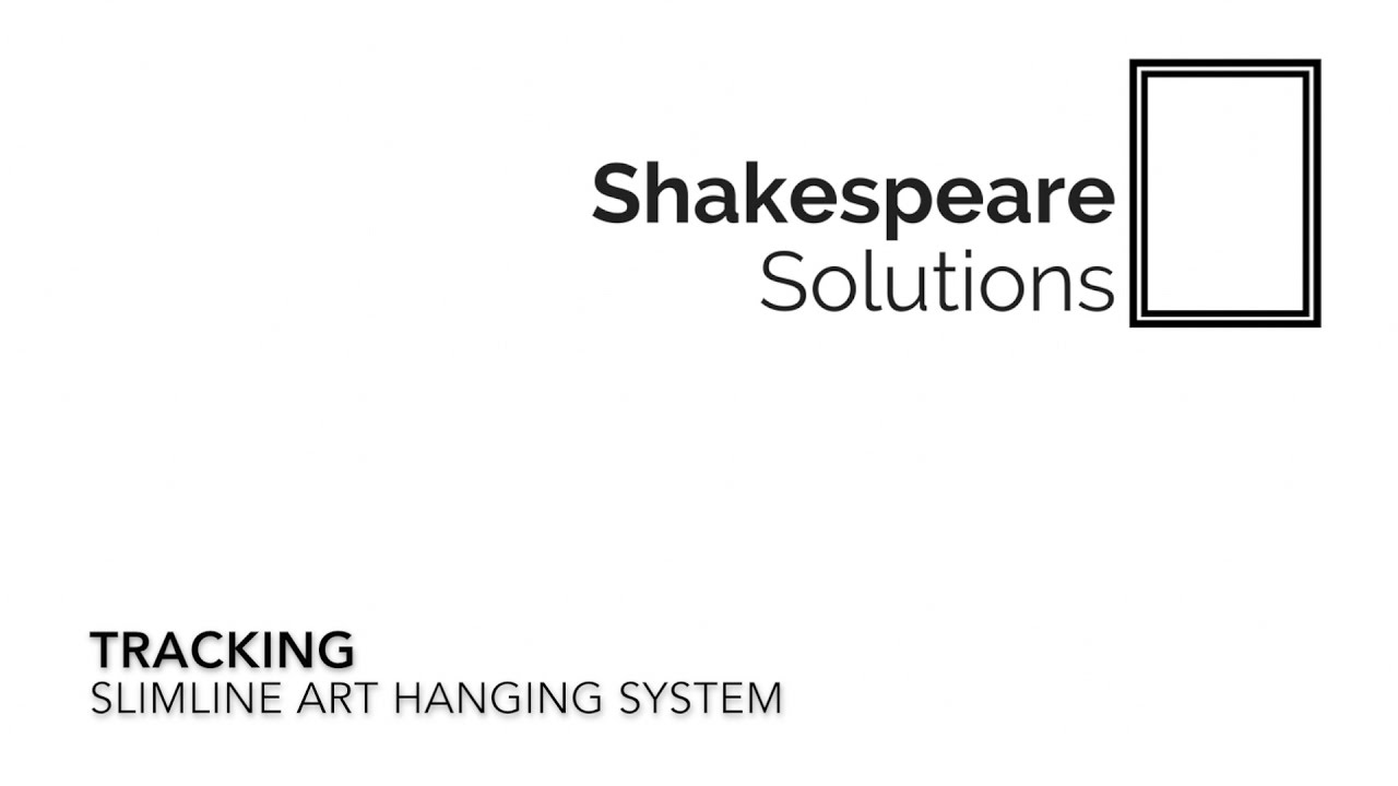 Slimline Art Hanging System - Track (rails) - YouTube