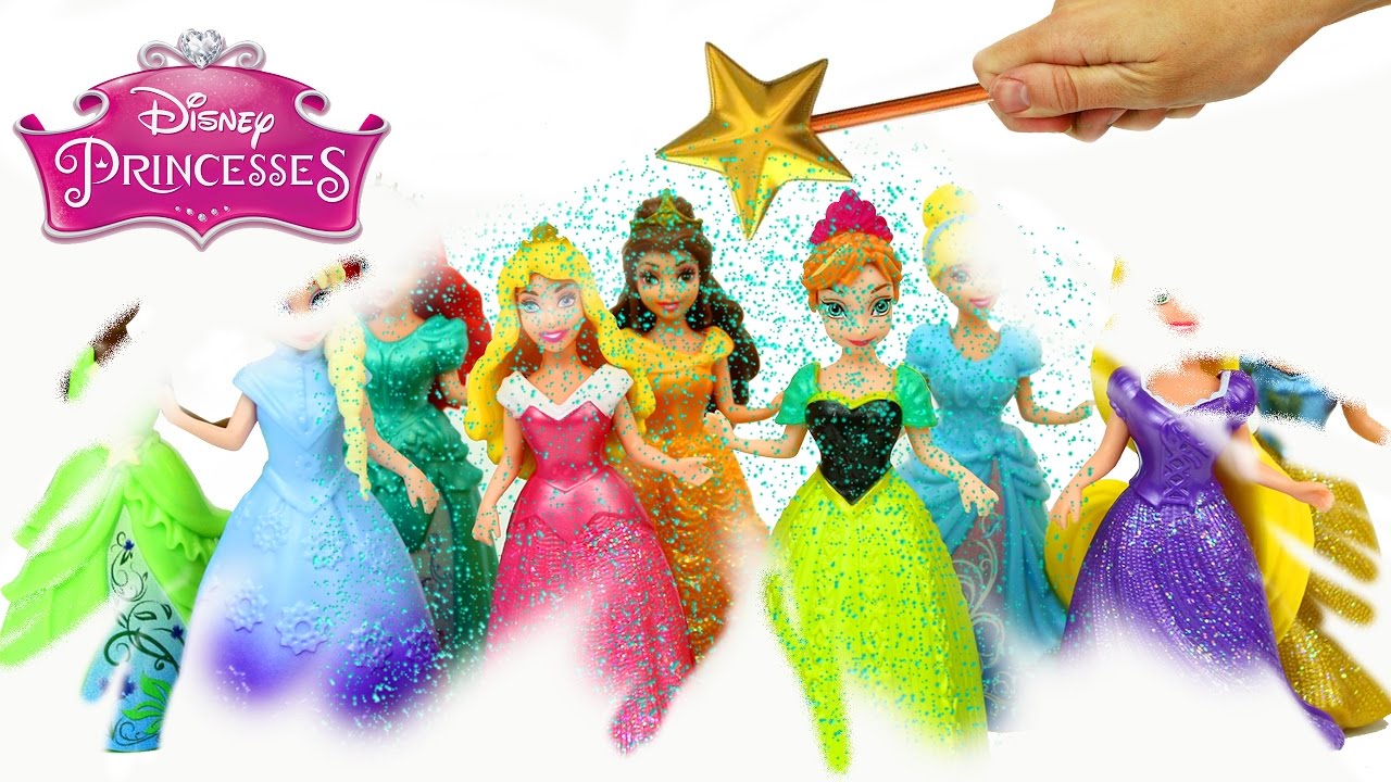 Disney Princess MAGIC WAND Guessing Game Learning Video With Frozen ...
