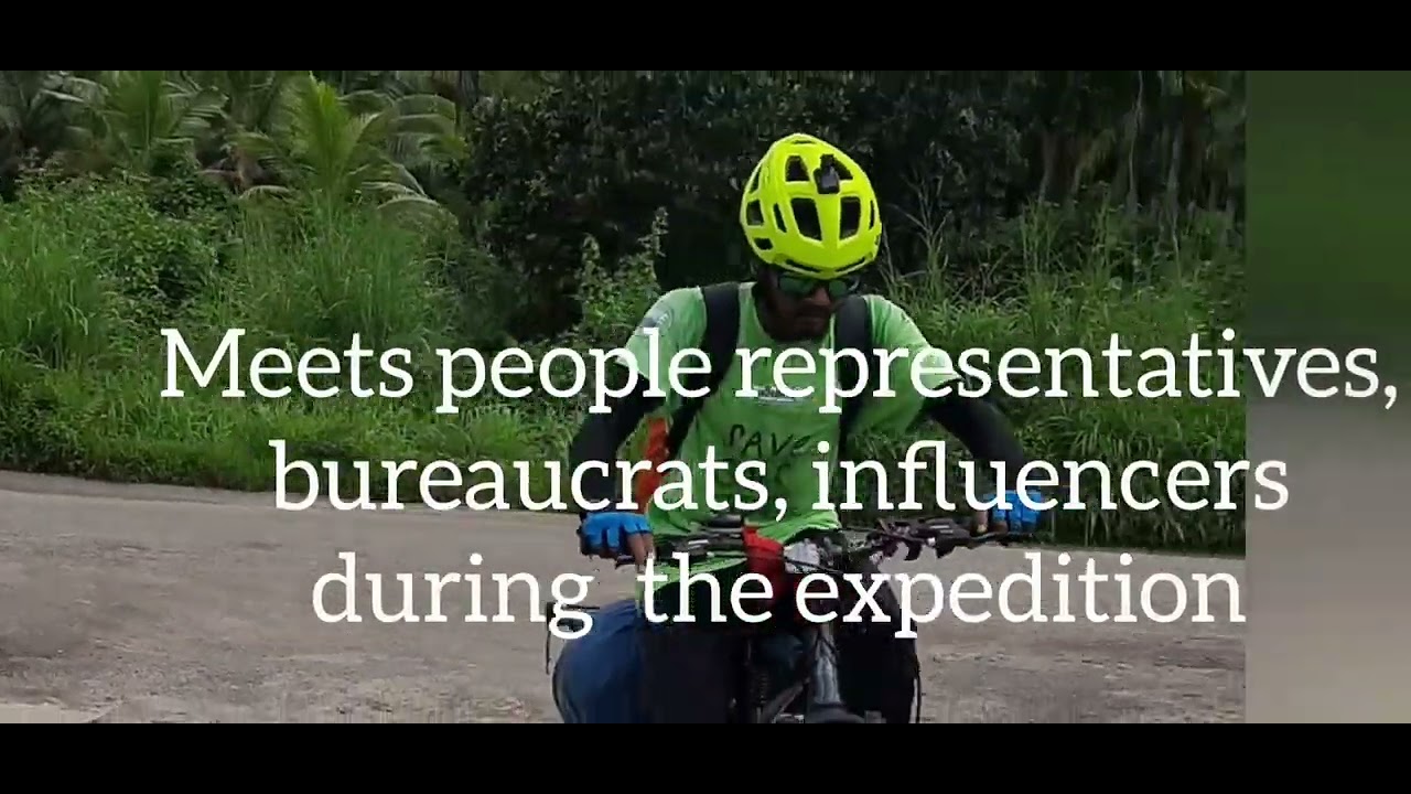 Cyclist on Save Soil mission Sahil Jha - YouTube